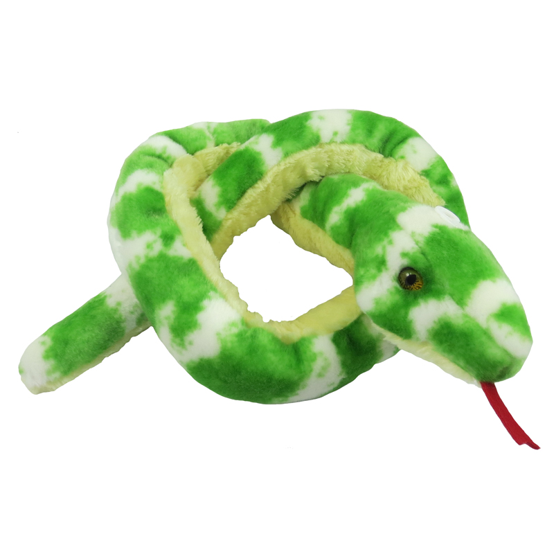 Aurora World Plush - Snake - EMERALD TREE BOA (50 inch): BBToyStore.com ...