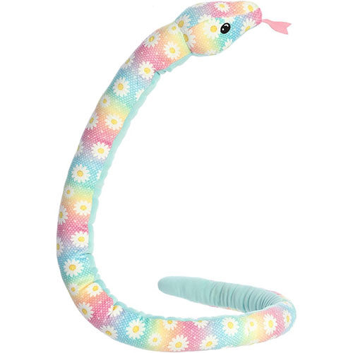 Aurora World Plush - Kusheez - DAISY RAINBOW SNAKE (51 inch ...