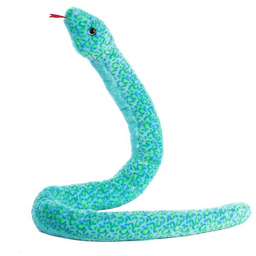 Aurora World Plush - AQUA MULTI PRINT SNAKE (50 inch): BBToyStore.com ...
