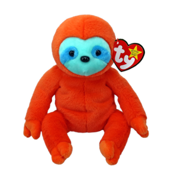 TY Beanie Baby - MOLASSES the Orange Sloth (8 inch): BBToyStore.com ...