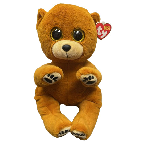 TY Beanie Buddy (Beanie Bellies) - DUNCAN the Brown Bear (10 inch ...
