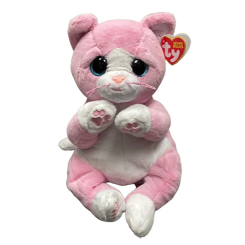 TY Beanie Buddy (Beanie Bellies) - LILLIBELLE the Pink Cat [Medium Size - 12 inch]: BBToyStore ...