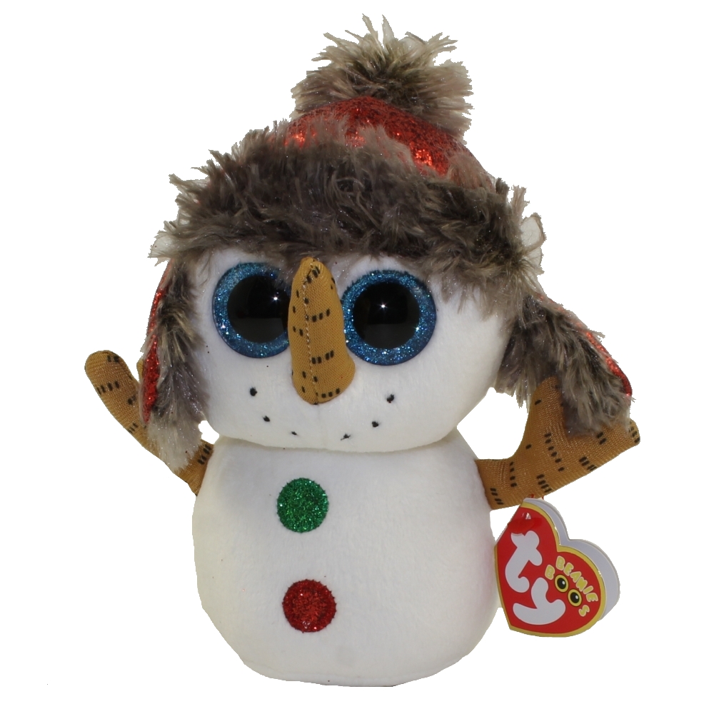 TY Beanie Boos - BUTTONS the Snowman (Regular Size - 6 inch ...