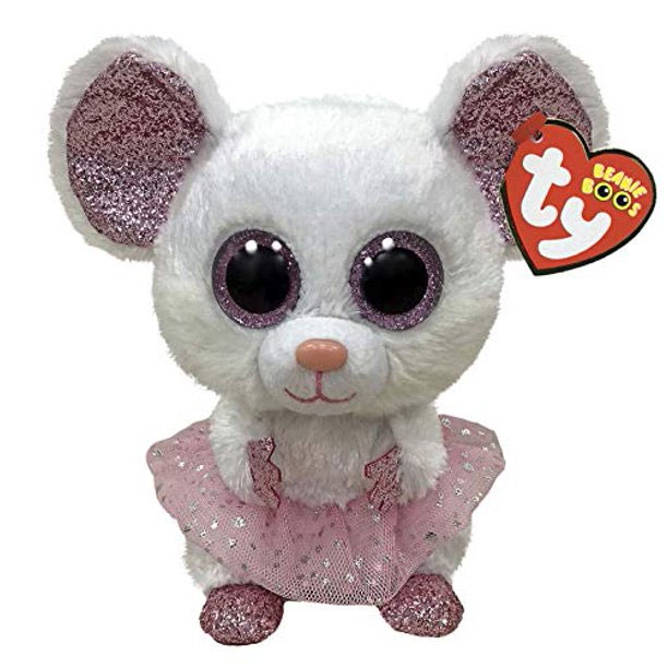 TY Beanie Boos - NINA the Mouse (Glitter Eyes)(Medium Size - 9 inch ...