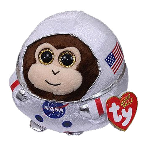 TY Beanie Baby Ballz - PRIVATE HAM the NASA Space Chimp (Regular Size ...