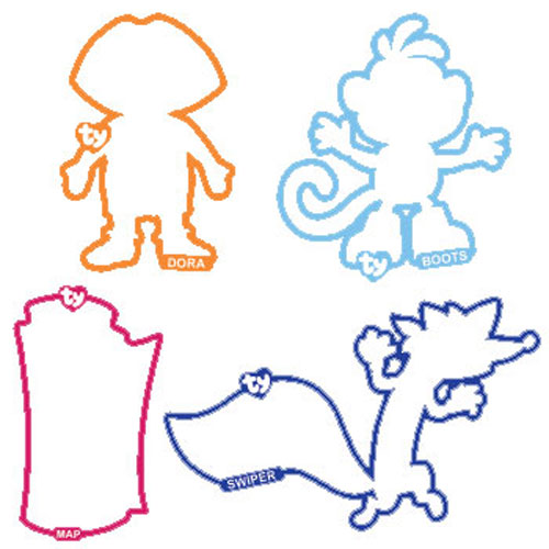TY Beanie Bandz - Shaped Bands - DORA Collection ( 12 pack ...