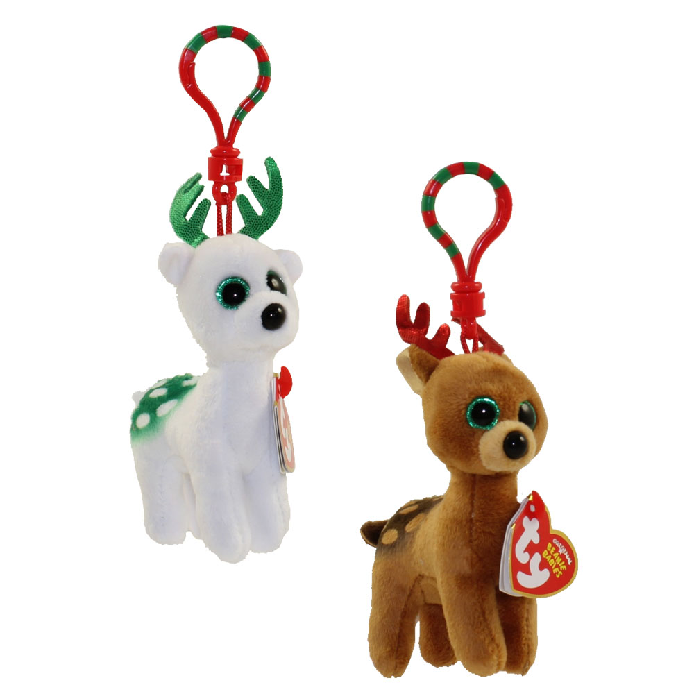 TY Holiday Baby - 2017 Set of 2 (Tinsel & Peppermint) (key clips - 3.5 ...