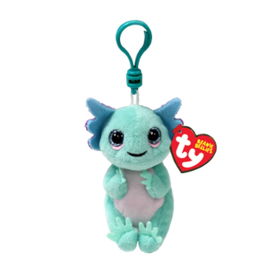 TY Beanie Baby (Beanie Bellies) - ALEX the Axolotl (Plastic Key Clip ...