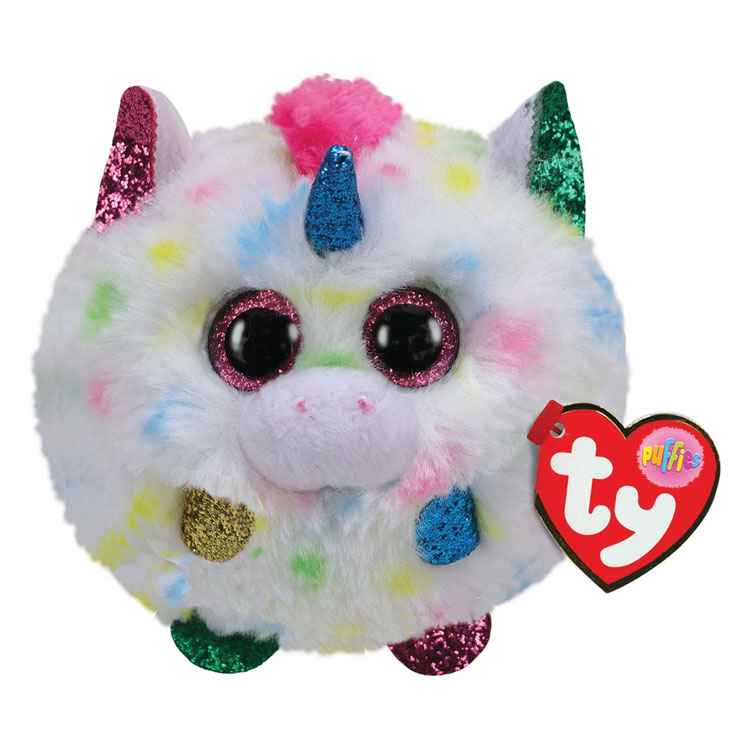TY Puffies - HARMOINE the Multi Color Unicorn (3 inch): BBToyStore.com ...
