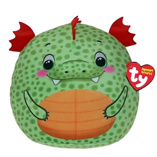 TY Squish-A-Boos Plush - GRIFFIN the Green Dragon (Small Size - 8 inch ...