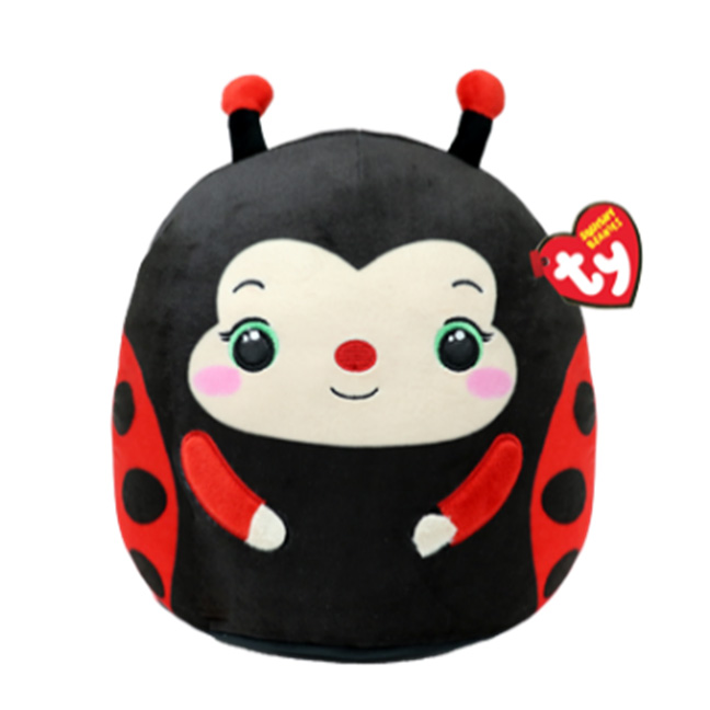 TY Beanie Squishies (Squish-A-Boos) Plush - LUCY the Lady Bug (10 inch ...