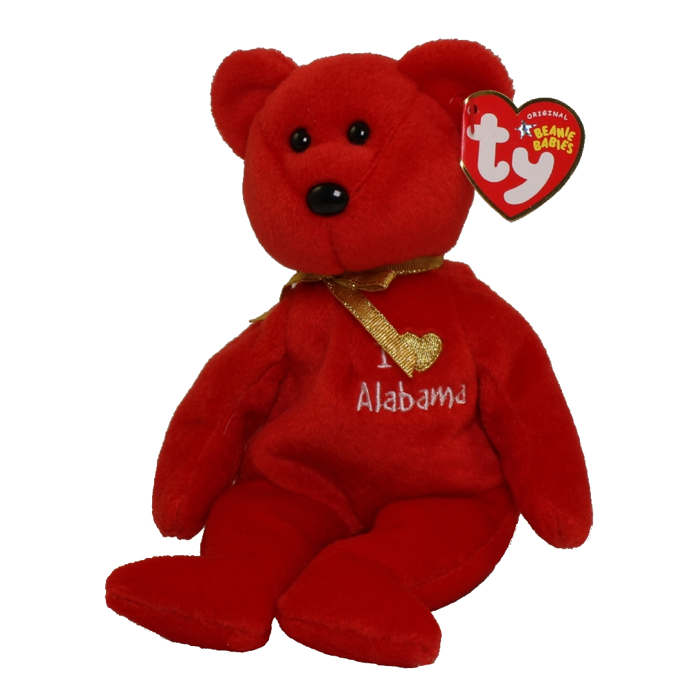 TY Beanie Baby - ALABAMA the Bear (I Love Alabama - State Bear) (8.5 ...