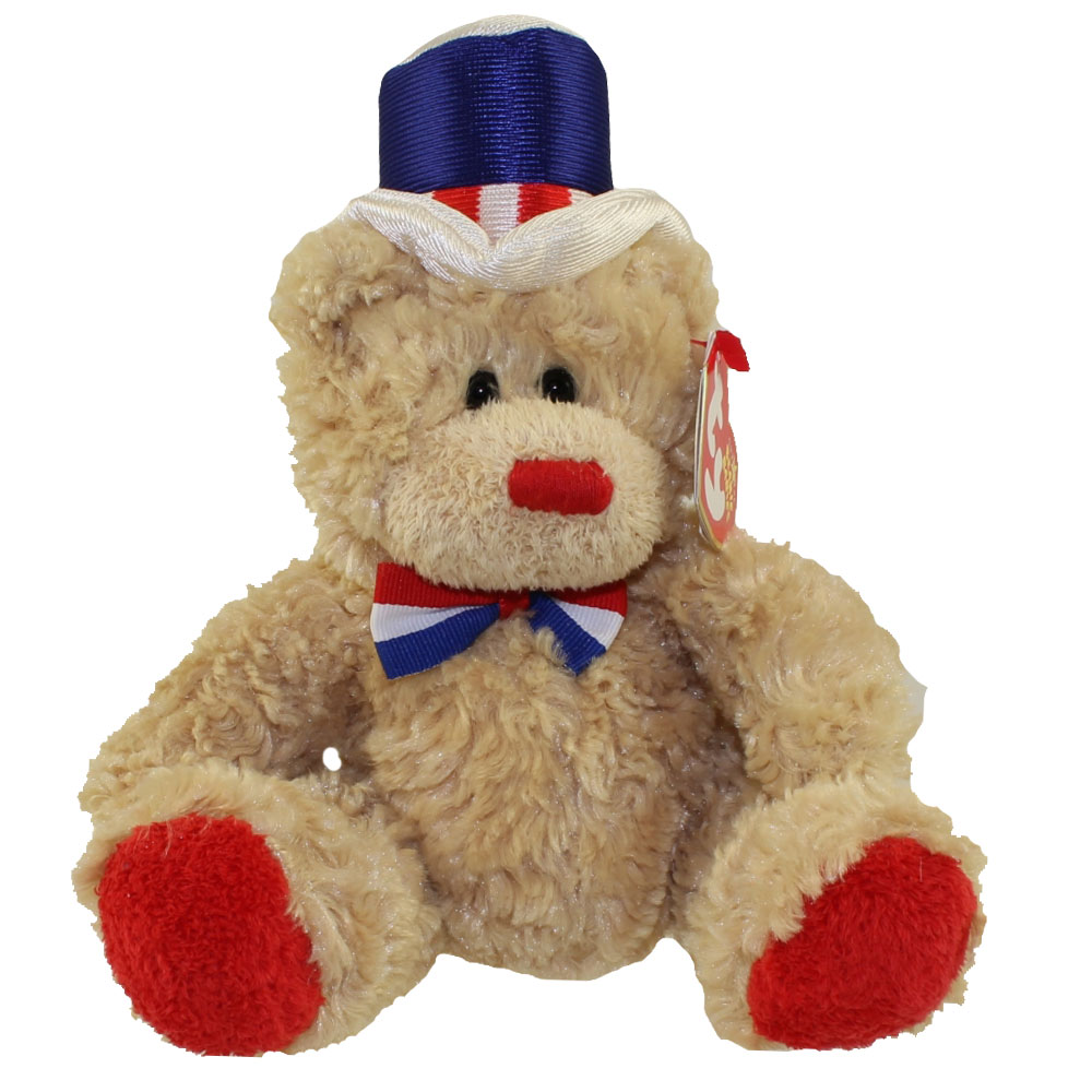 TY Beanie Baby - INDEPENDENCE the Bear (Red Version) (8 inch ...