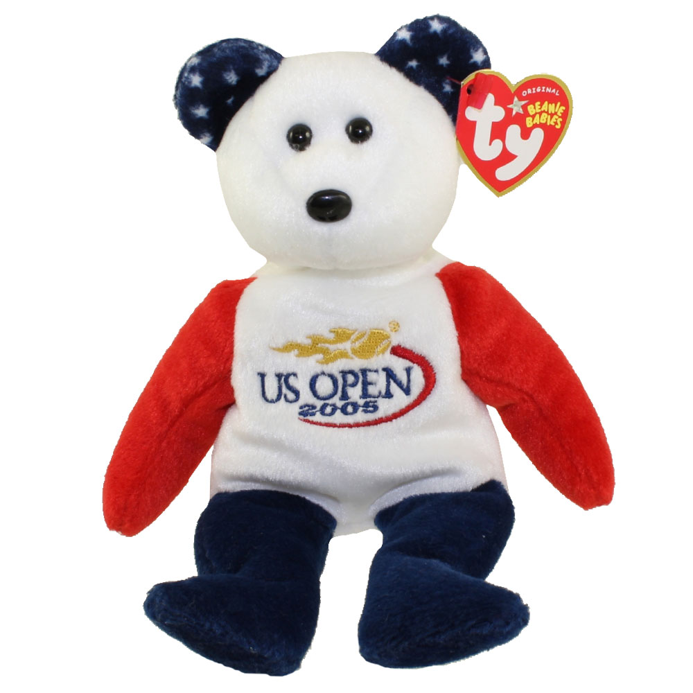 TY Beanie Baby - SMASH the U.S. OPEN 2005 Bear (9 inch): BBToyStore.com ...