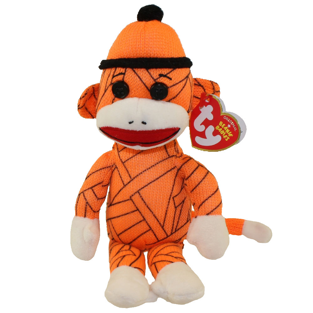 TY Beanie Baby - SOCK MONKEY (Mummy - 8.5 inch): BBToyStore.com - Toys ...