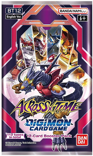 Digimon English Trading Card Game - Across Time BT12 - BOOSTER PACK (12 ...