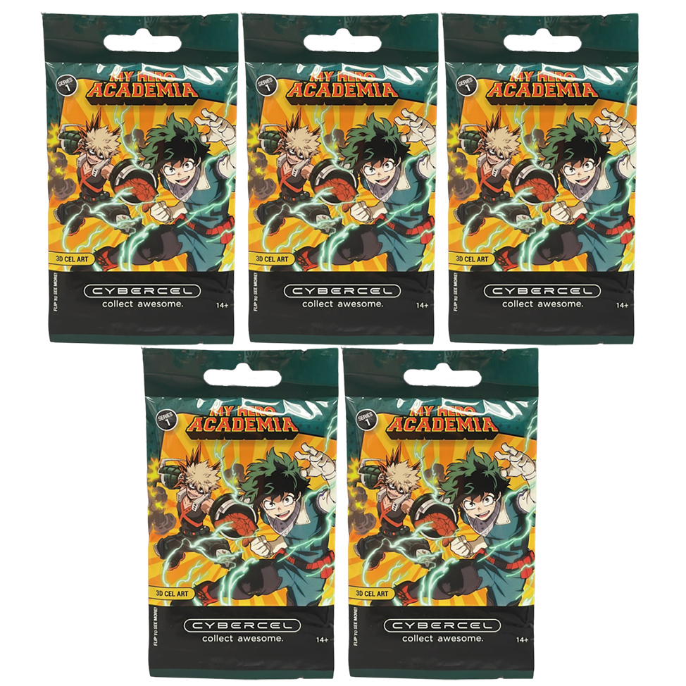 My Hero Academia Series 1 Cybercel 3D Cel Art Cards - BOOSTER PACKS (5 ...