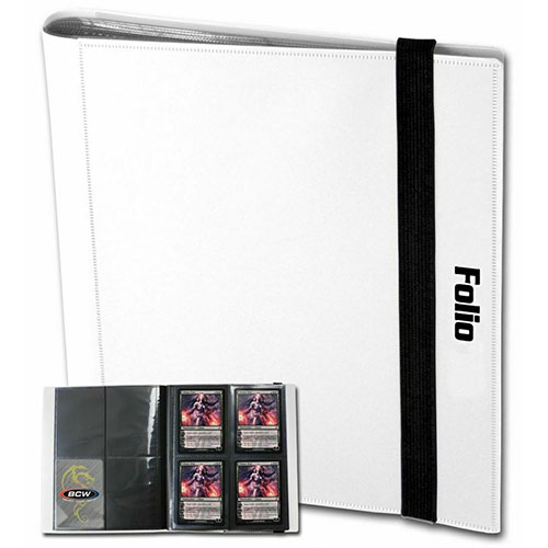 Trading Card Supplies - BCW 4-Pocket Double Pages Folio Album - WHITE ...