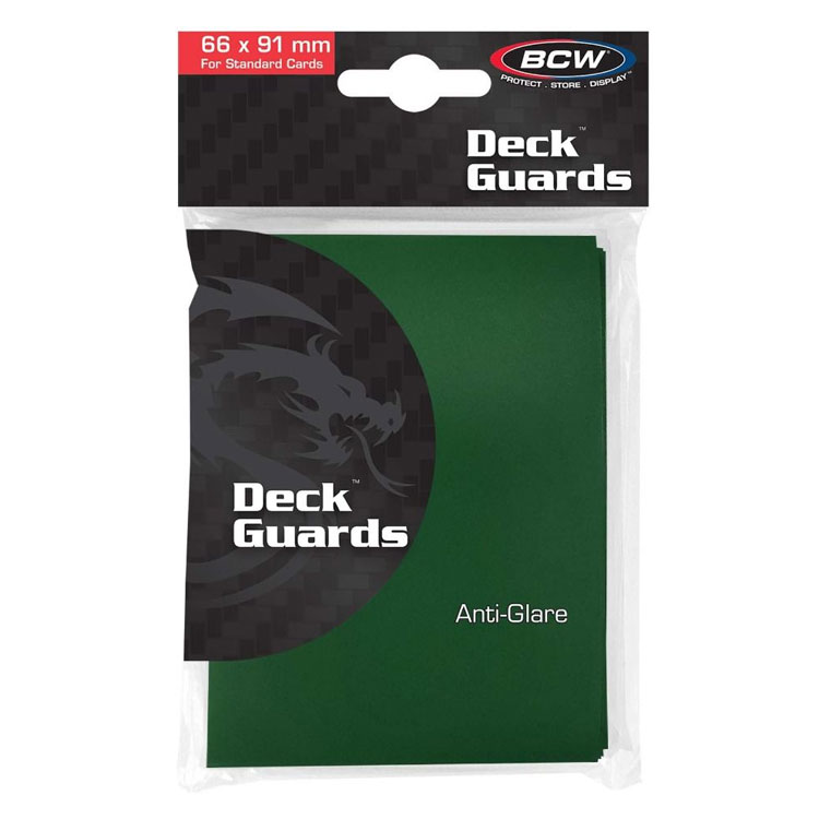 Trading Card Supplies - BCW Deck Guards - GREEN (Double Matte)(50 ...