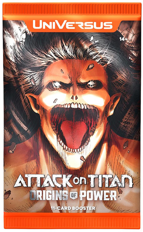 Universus Attack On Titan Origins of Power CCG - BOOSTER PACK [11 Cards ...