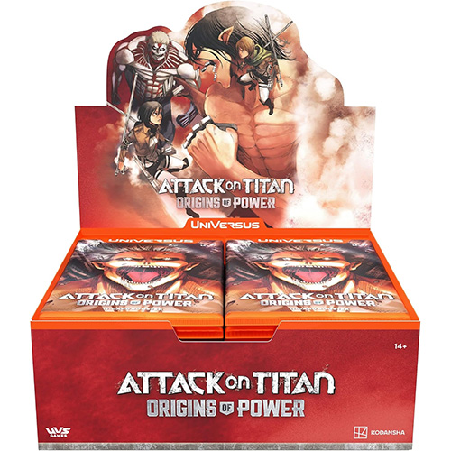 Universus Attack On Titan Origins of Power CCG - BOOSTER BOX [24 Packs ...