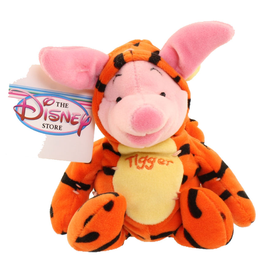Disney Bean Bag Plush - PIGLET AS TIGGER (Winnie the Pooh) (9.5 inch ...
