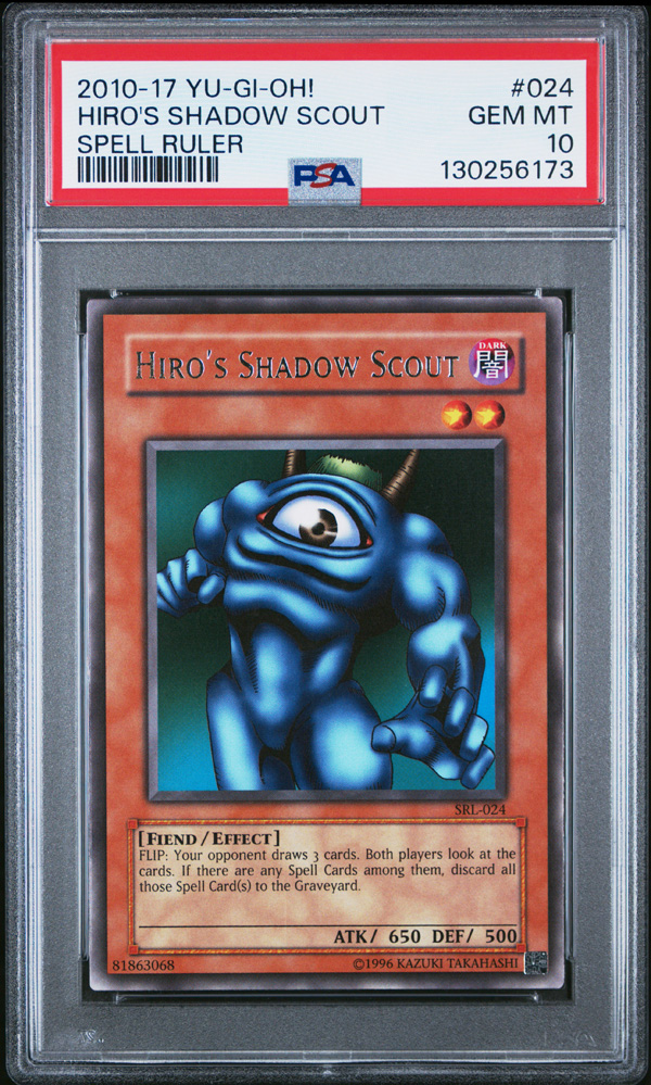 PSA 10 - Yu-Gi-Oh Card - SRL-024 - HIRO'S SHADOW SCOUT (rare) - GEM ...