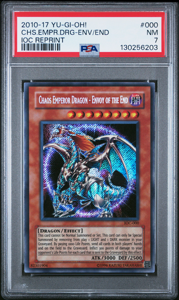 PSA 7 - Yu-Gi-Oh Card - IOC-000 - CHAOS EMPEROR DRAGON - ENVOY of the ...