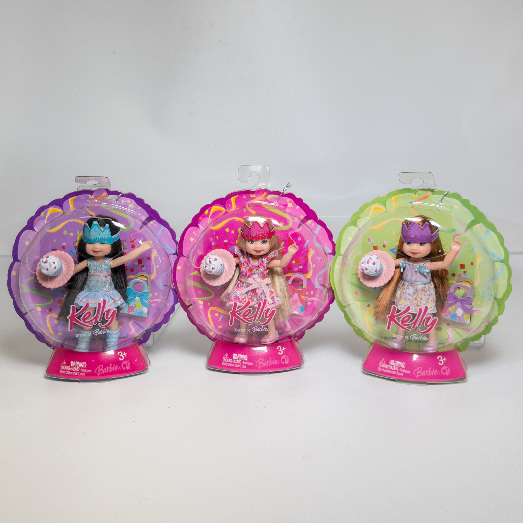 Mattel - Lot of 3 Kelly Club Dolls - It's My Birthday (M6085, M6086 ...