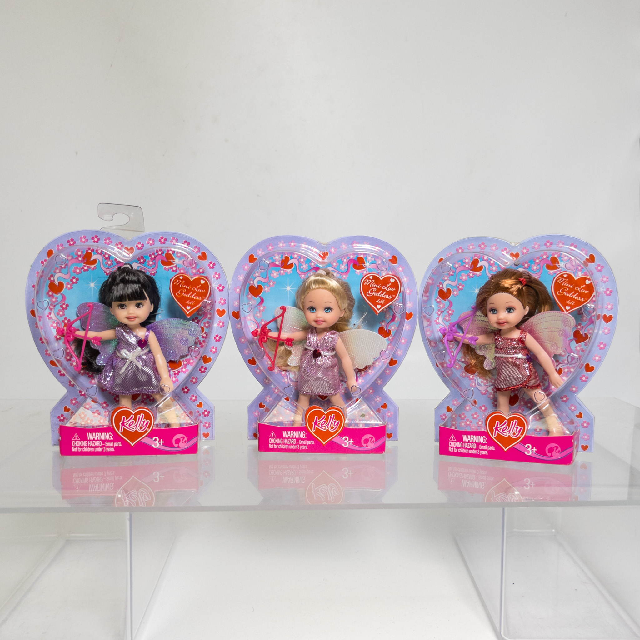 Mattel - Lot of 3 Kelly Club Dolls - 2008 Mini Luv Goddess Kayla, Kelly ...