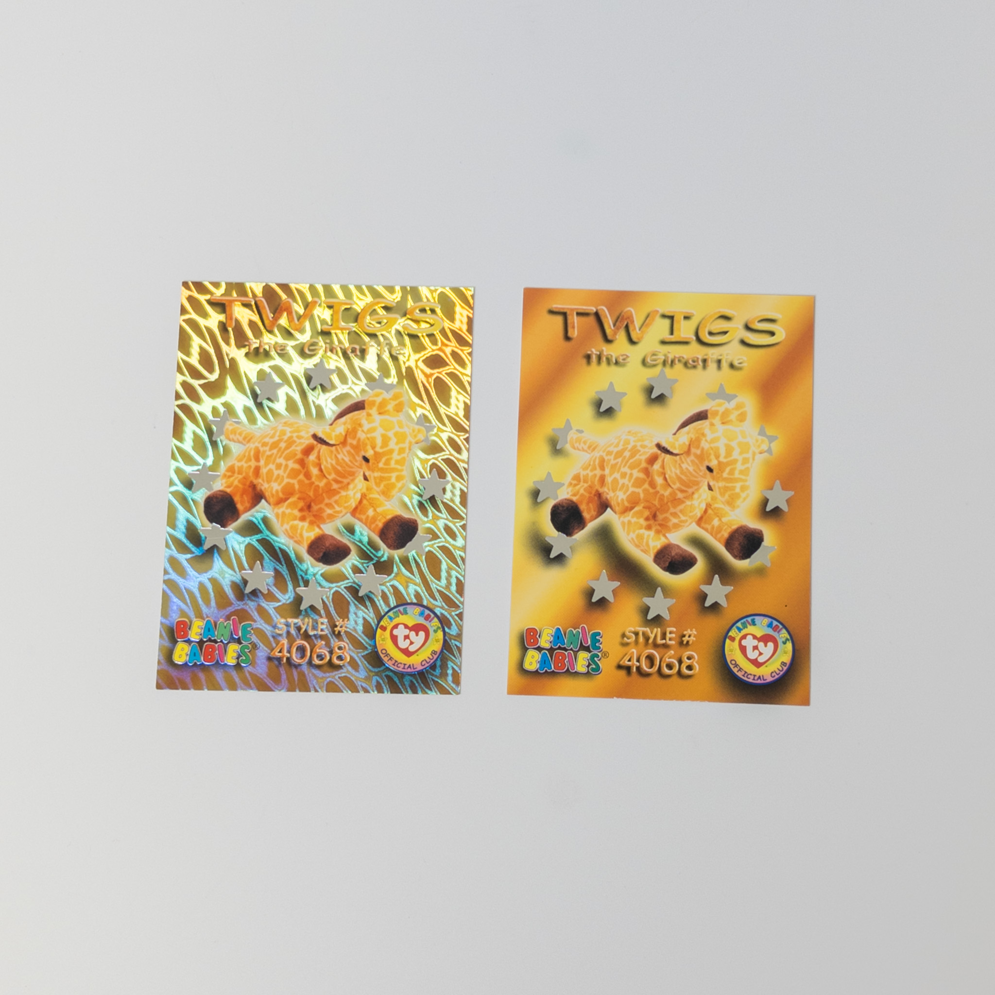 TY Beanie Babies BBOC Card - Series 3 Wild (SILVER) - TWIGS the Giraffe ...