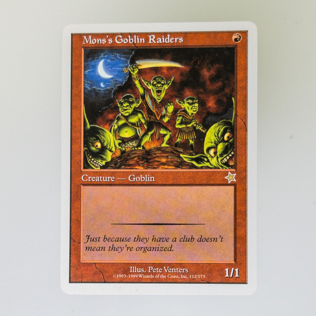Magic the Gathering Card - Starter Series 112/173 - MONS'S GOBLIN ...