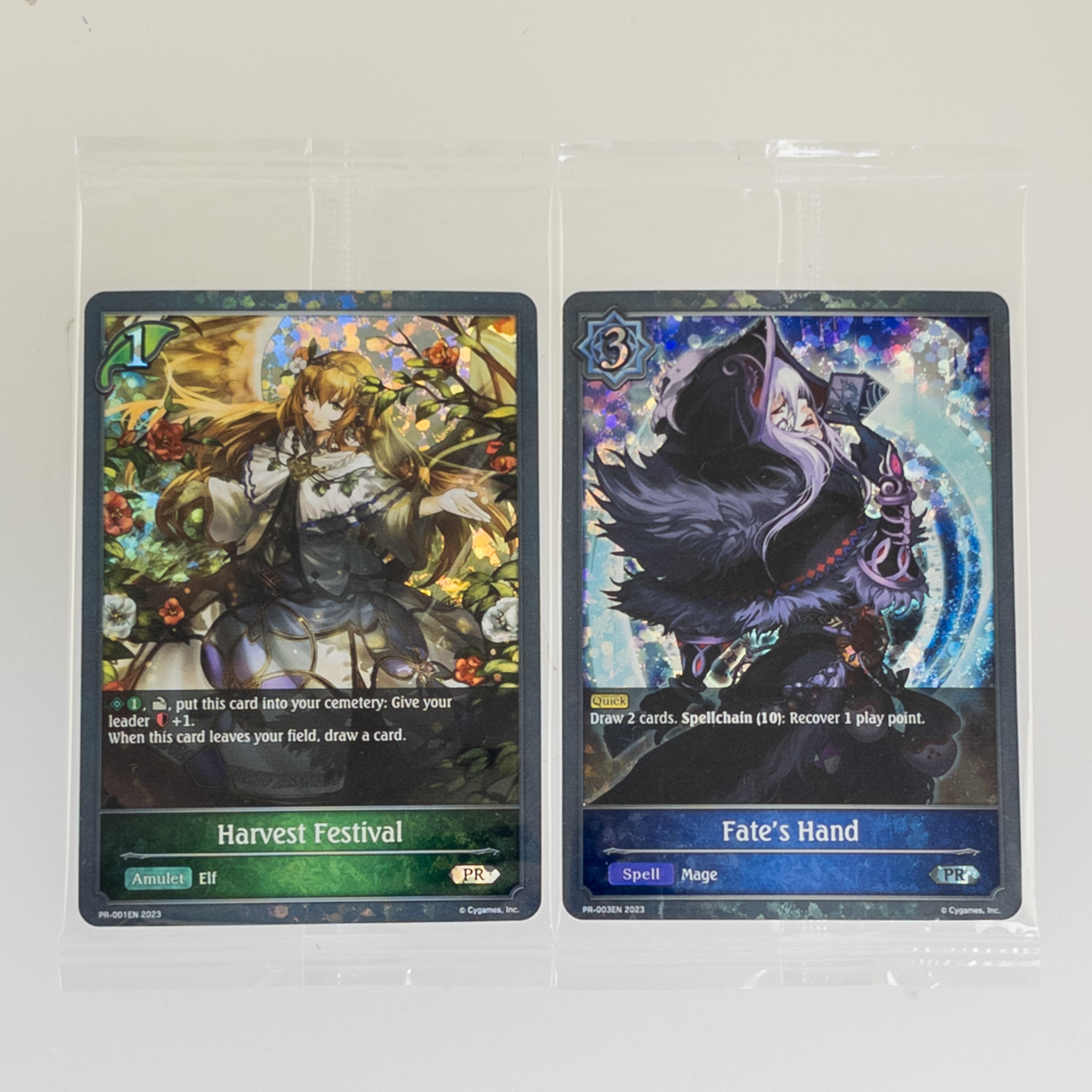 Shadowverse Evolve TCG - Lot of 2 Box Topper Promo Cards: BBToyStore ...