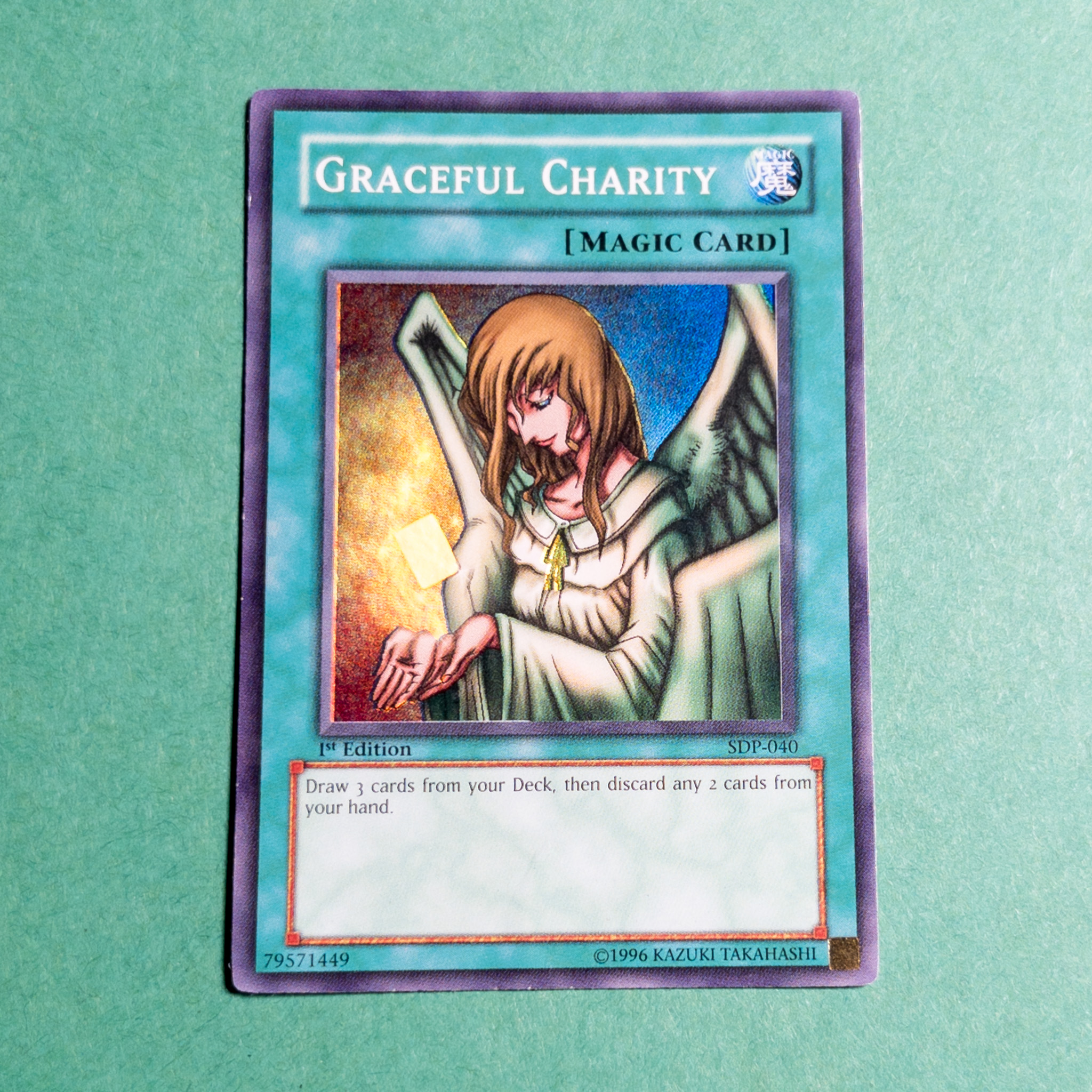 Yu-Gi-Oh Card - SDP-040- GRACEFUL CHARITY (super rare holo) [1st ...
