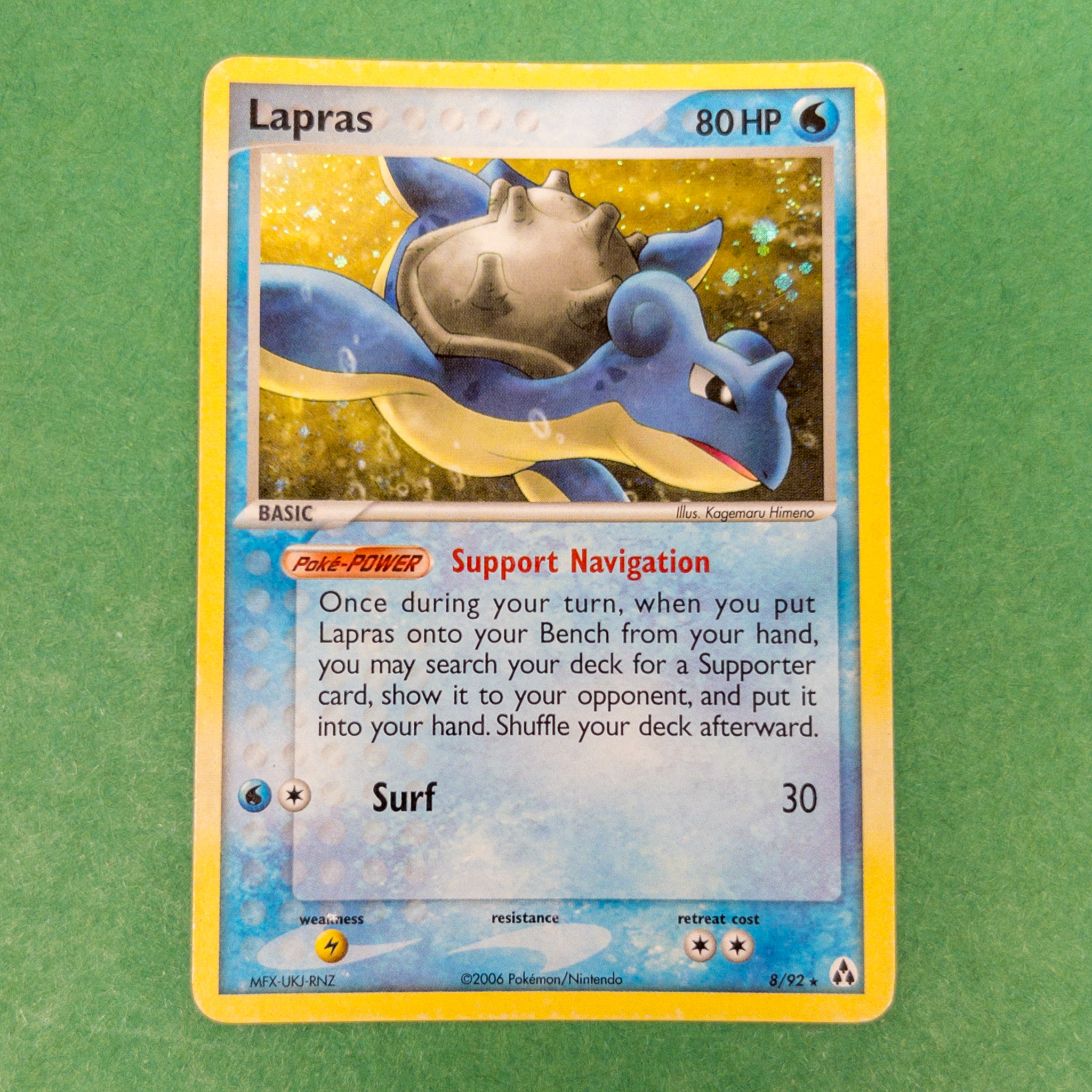 Pokemon Card - Legend Maker 8/92 - LAPRAS (holo-foil) *NM - Played ...
