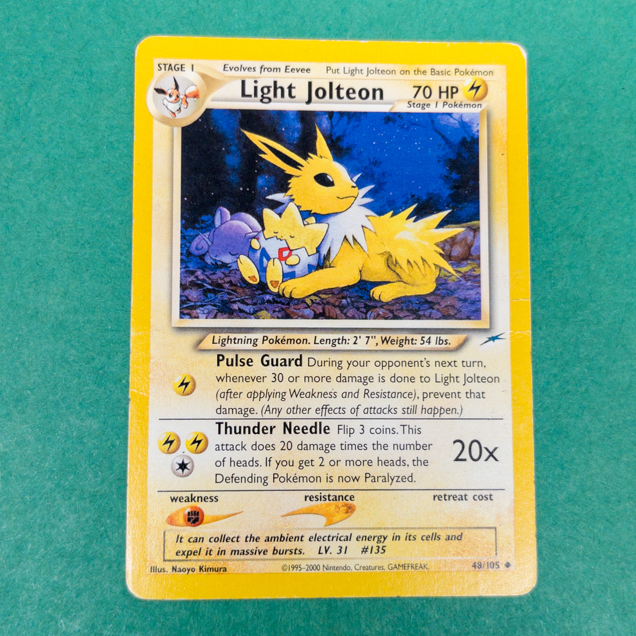 Pokemon Card - Neo Destiny 48/105 - LIGHT JOLTEON (uncommon) *NM ...