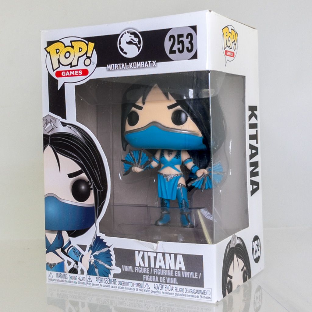 Funko POP Games Mortal Kombat Vinyl Figure KITANA 253 NON MINT BBToyStore Toys Plush Trading Cards Action Figures Games online retail store shop sale