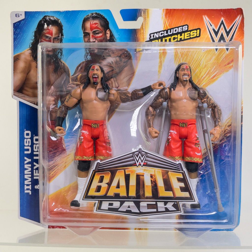 Mattel - WWE Action Figure Set - Battle Pack - JIMMY USO & JEY USO *NON ...