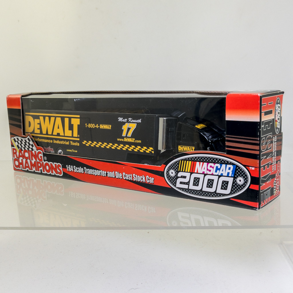 Racing Champions - NASCAR 2000 1:64 Transporter & Stock Car - DeWalt ...
