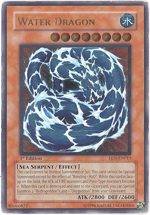 Yu-Gi-Oh Cards EEN-EN015 - WATER DRAGON (ultimate rare holo) *1st ...