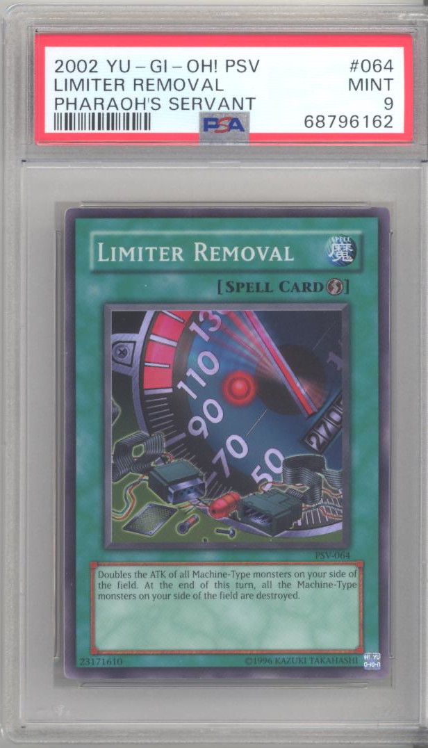 PSA 9 - Yu-Gi-Oh Card - PSV-064 - LIMITER REMOVAL (super rare holo ...
