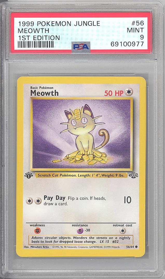 Pokemon Meowth Card