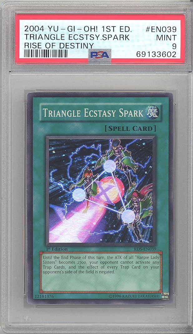 PSA 9 - Yu-Gi-Oh Card - RDS-EN039 - TRIANGLE ECSTASY SPARK (super rare ...