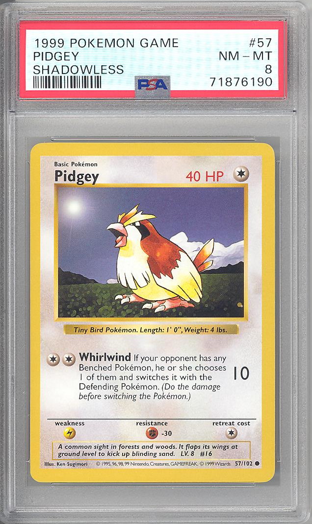 Pokemon Pidgey Card