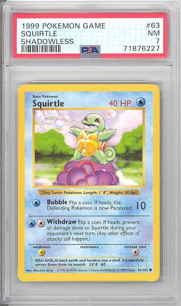 Pokemon Squirtle Card