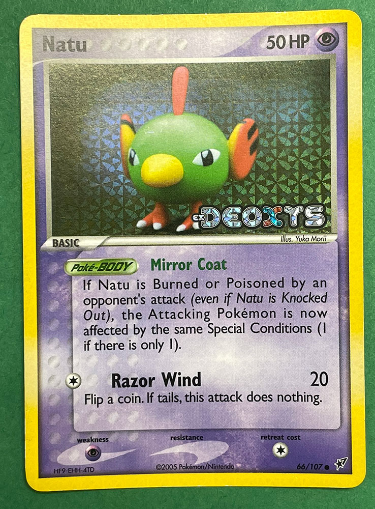 Natu Pokemon Card