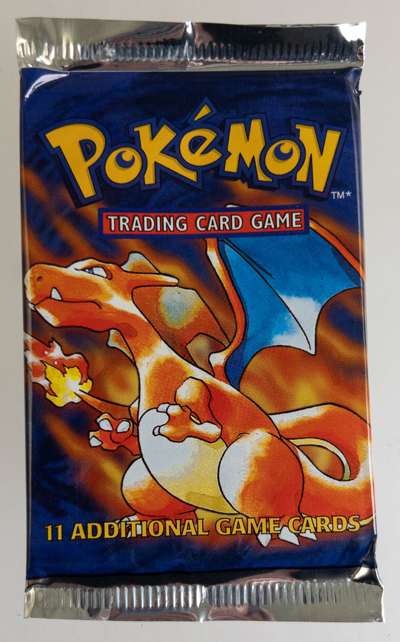 Pokemon - BASE SET - Booster Pack - Charizard Artwork *EMPTY WRAPPER ...