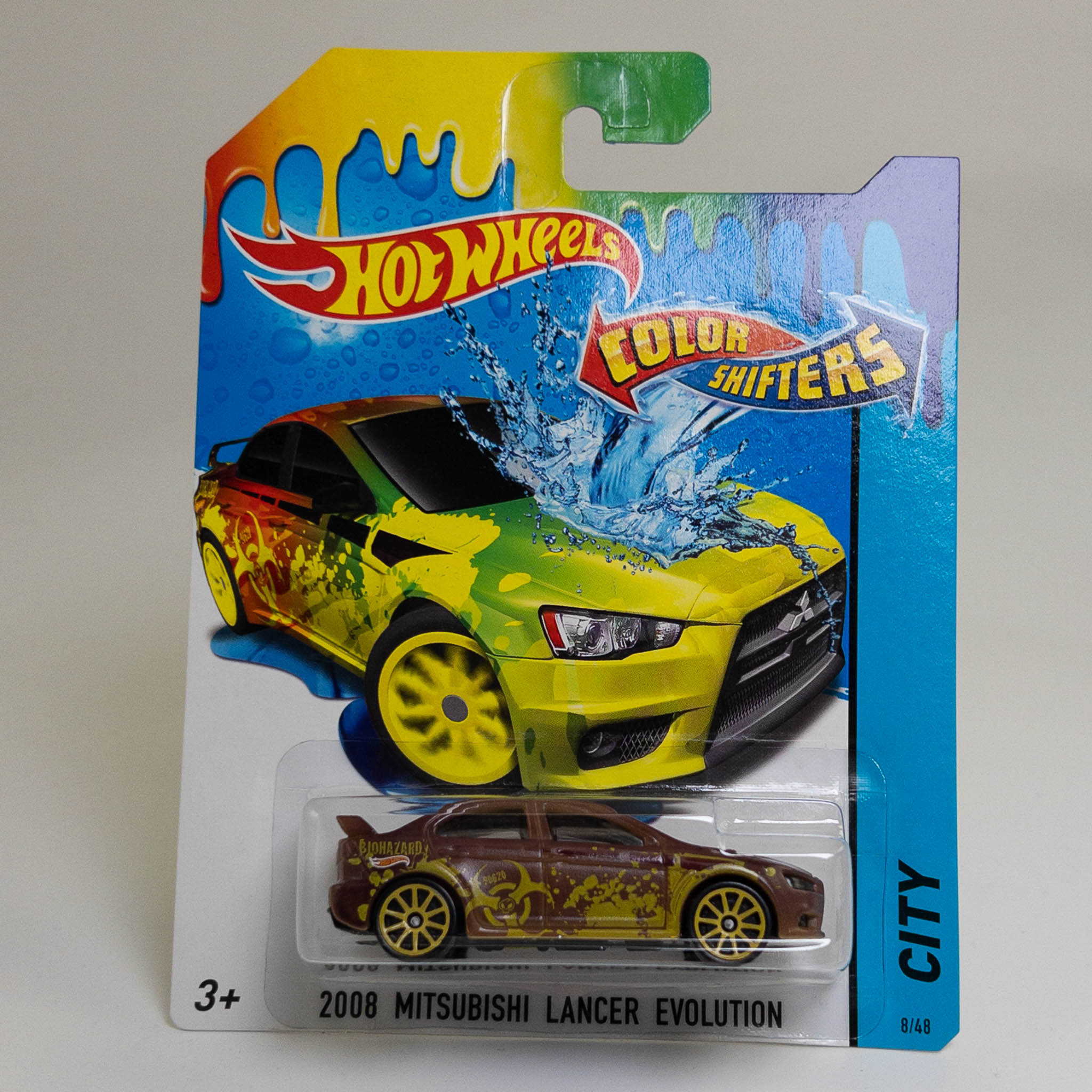 Mattel - Hot Wheels - 2014 City Color Shifters 2008 Mitsubishi Lancer ...