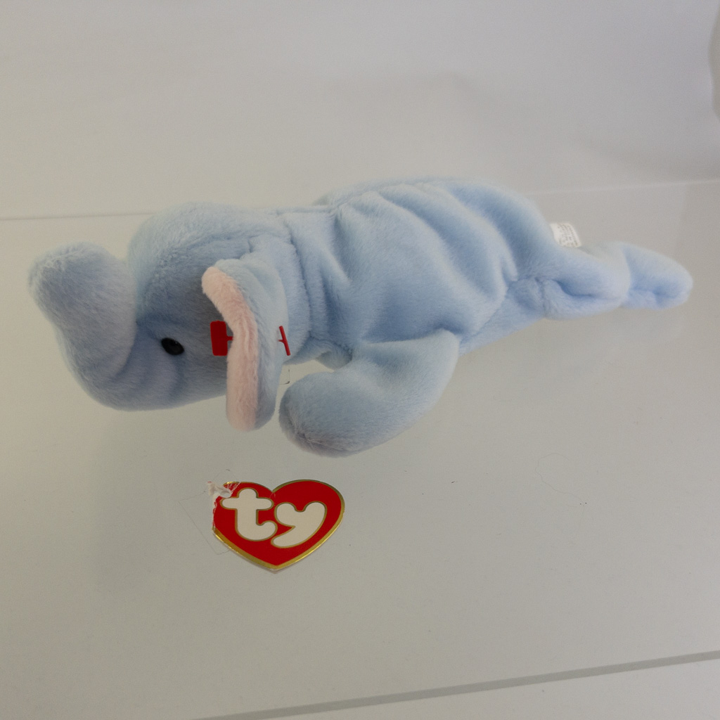 TY Beanie Baby - PEANUT the Elephant (3rd Gen Hang Tag - Loose ...