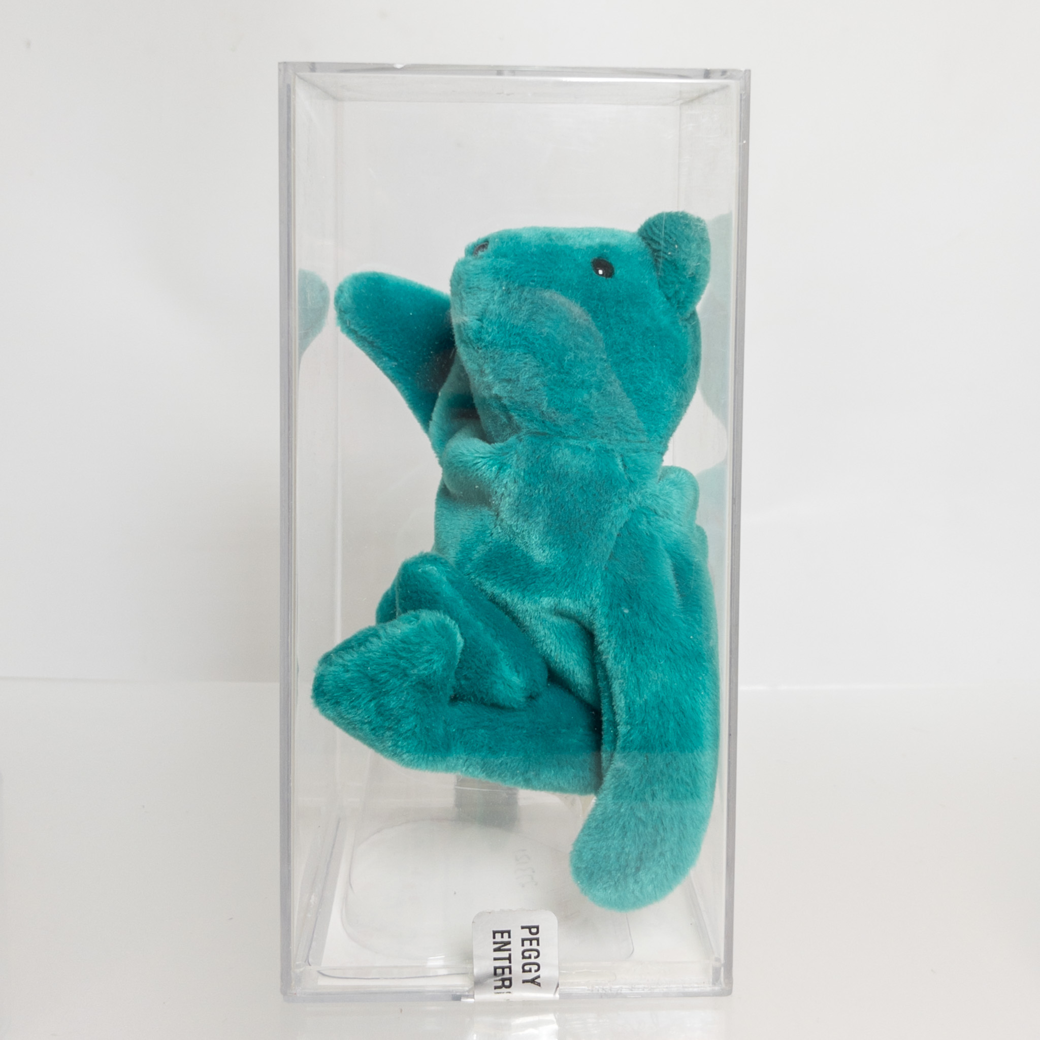Authenticated TY Beanie Baby - TEDDY TEAL - OLD FACE (No Hang Tag - 1st ...